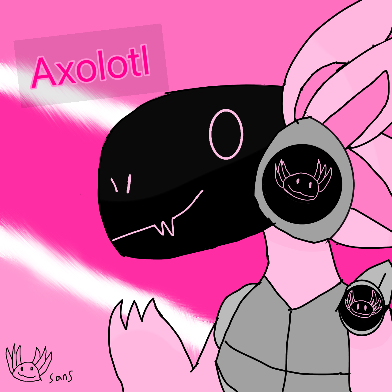 Axolotl protogen - ibisPaint