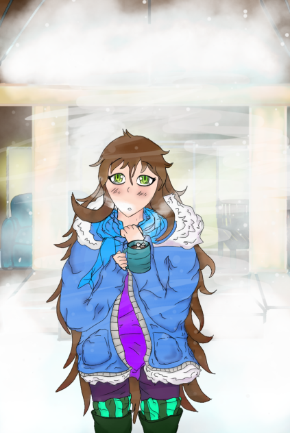 a snowy day - ibisPaint