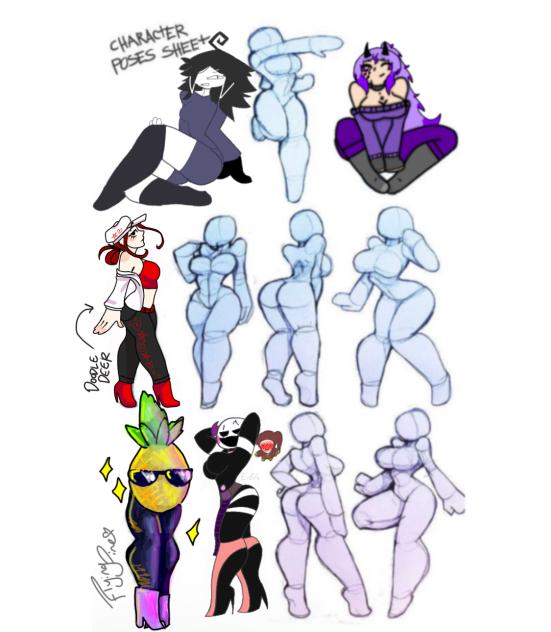 Poses collab - ibisPaint