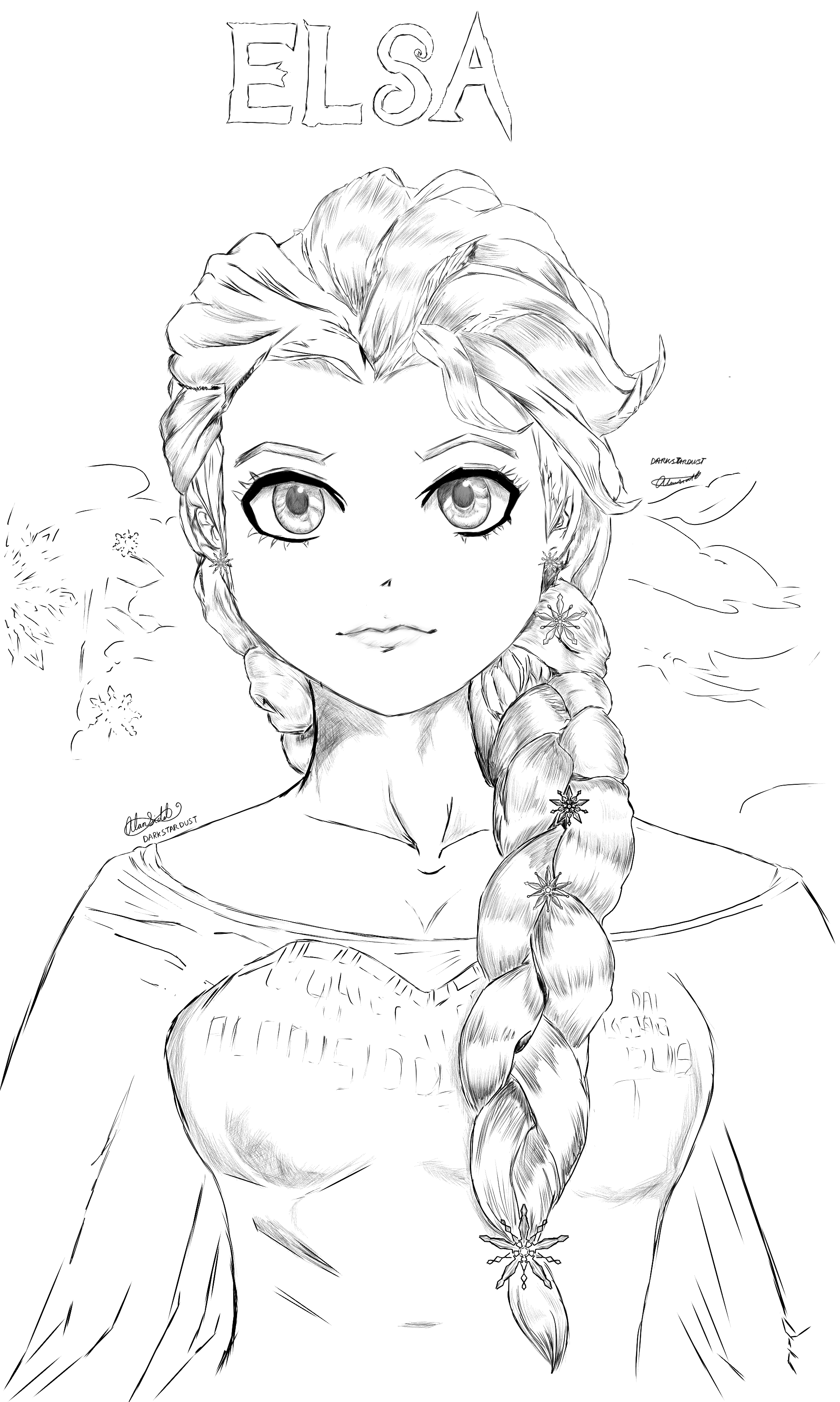 Disney Frozen Elsa for color - ibisPaint