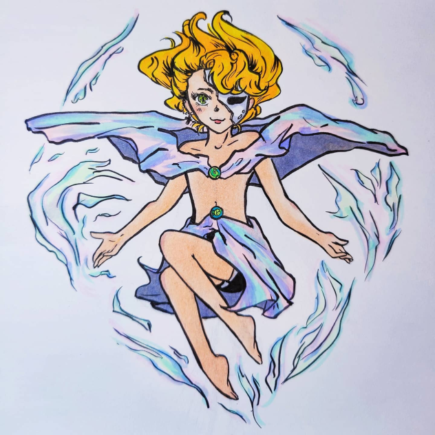 Oc Akki for Art trade with Black Pearl!! - ibisPaint