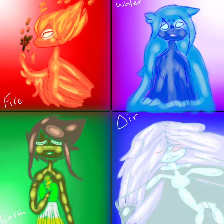 the 4 elements - ibisPaint