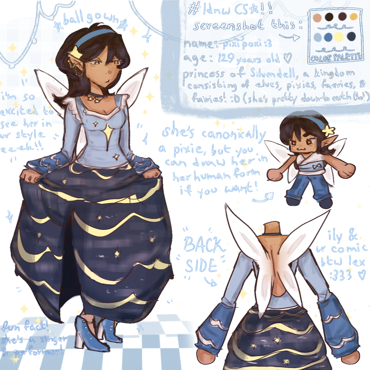 ldnw oc 🐟 + new main oc 🫐 - ibisPaint