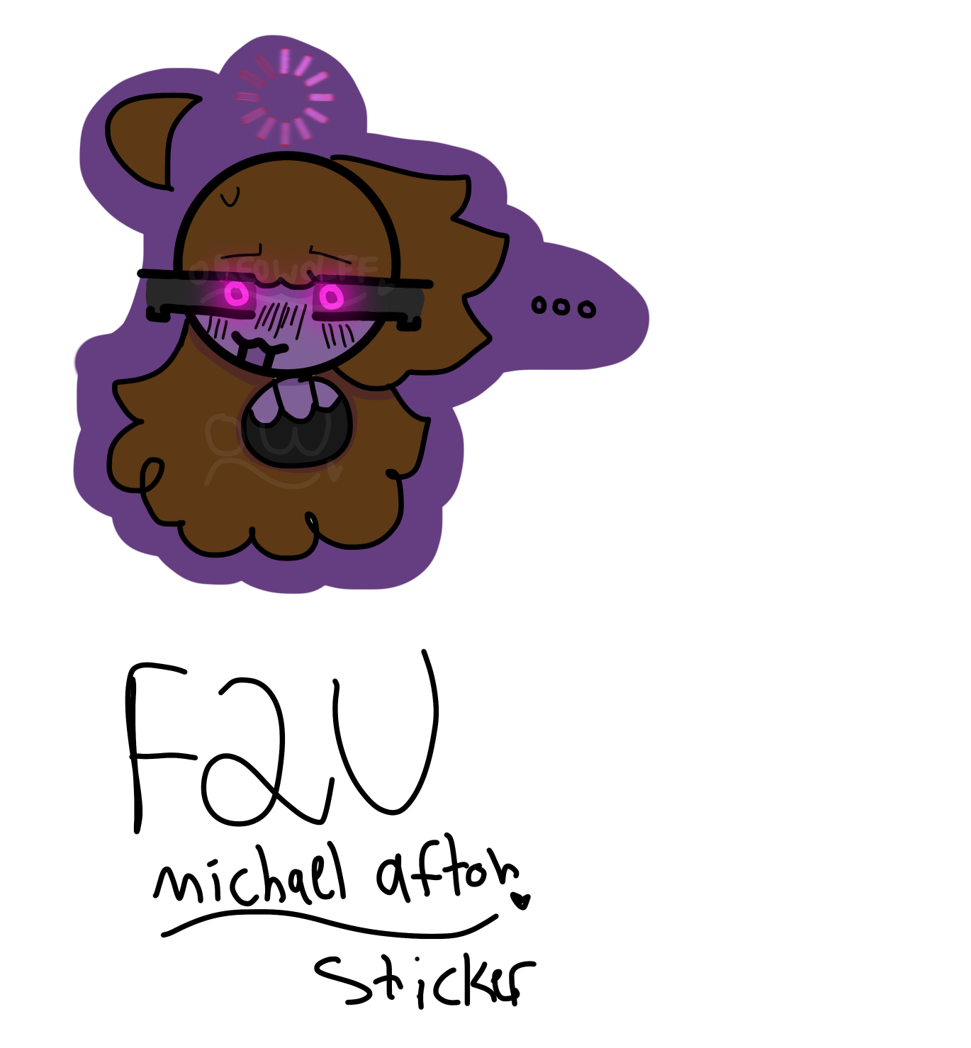 F2U MAIKOL STICKER HAJSKAJS - ibisPaint