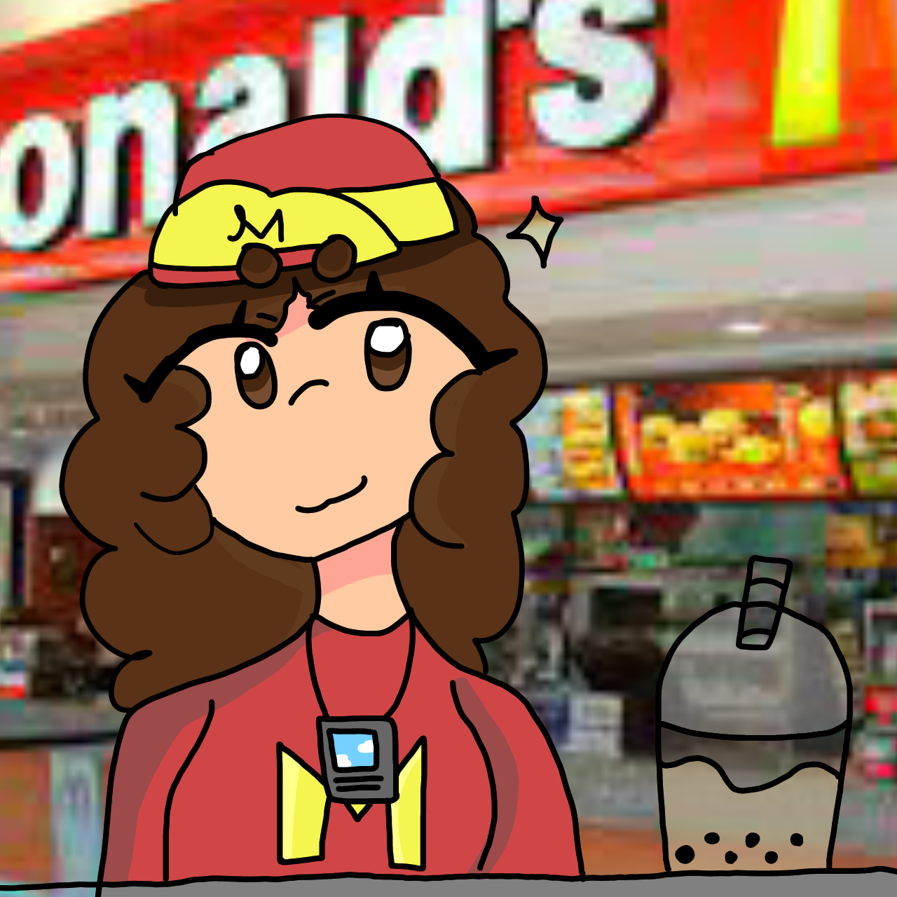 Se eu trabalhasse na McDonald’s - ibisPaint