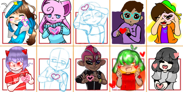 Yee Heart Collab thingy - ibisPaint