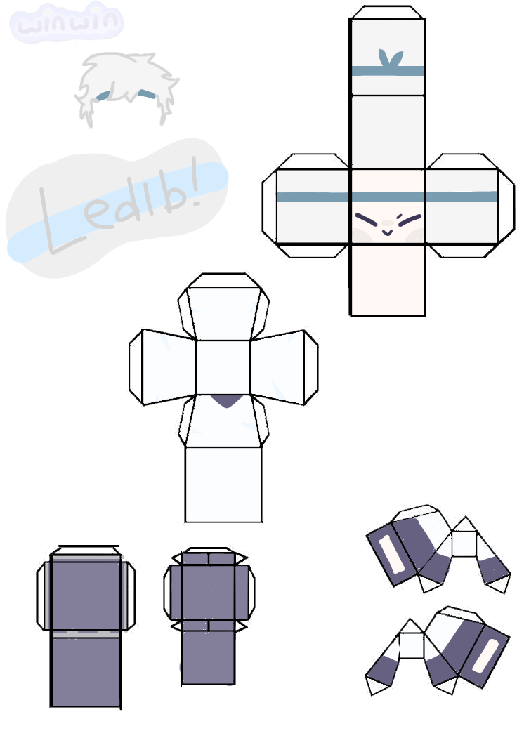 Ledib! as papercraft - ibisPaint