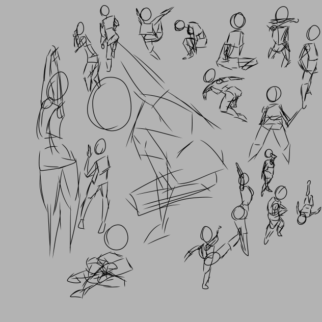 30 sec pose challenge - ibisPaint