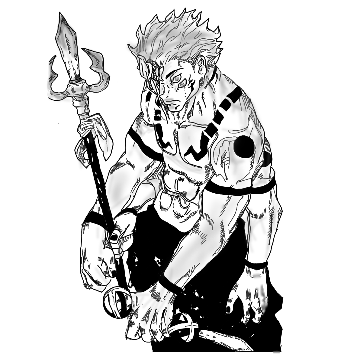 Sukuna heian forma - ibisPaint