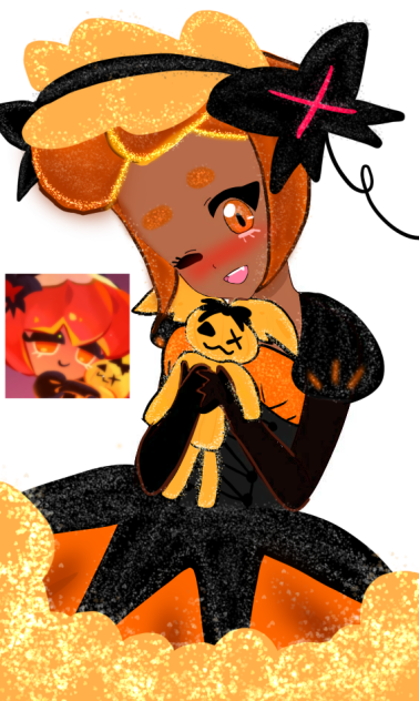 Pumpkin pie cookie (cookie run kingdom!) - ibisPaint