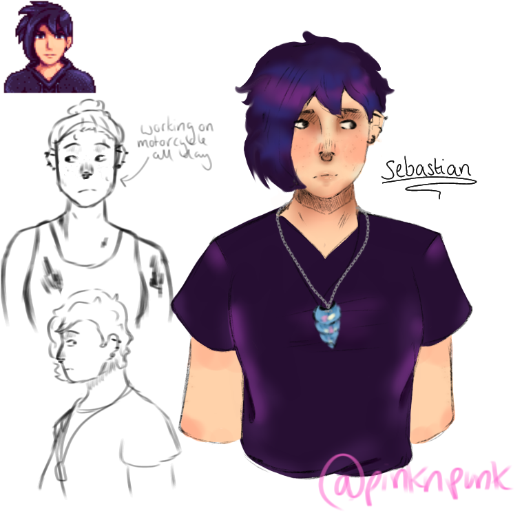 stardew valleys seb - ibisPaint