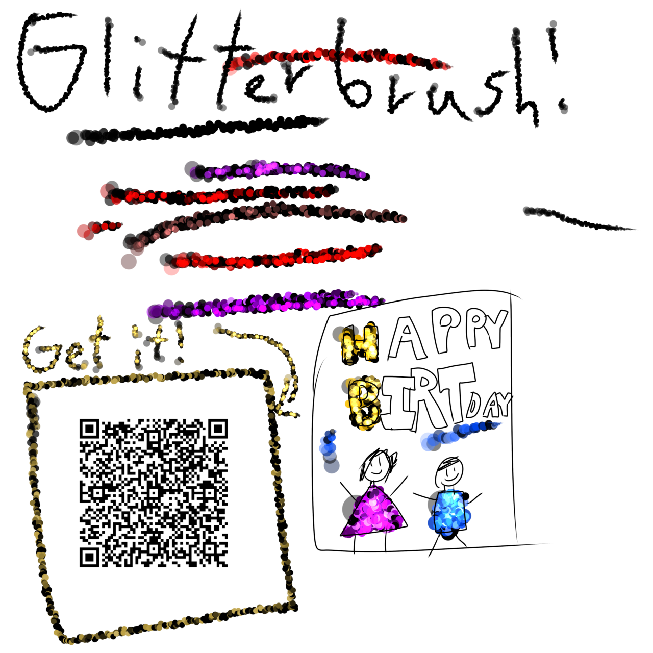Glitter brush. - ibisPaint