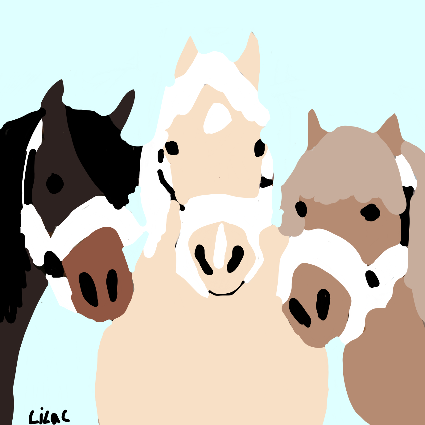 Popcorn, Cloudy And Rolo Art! ☁️🍫🍿 - ibisPaint