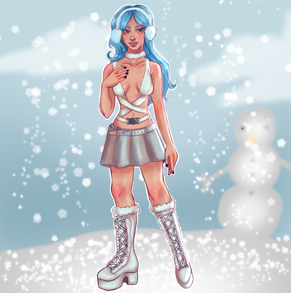 Blue gal - ibisPaint