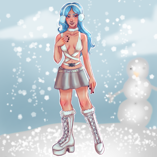 Blue gal - ibisPaint