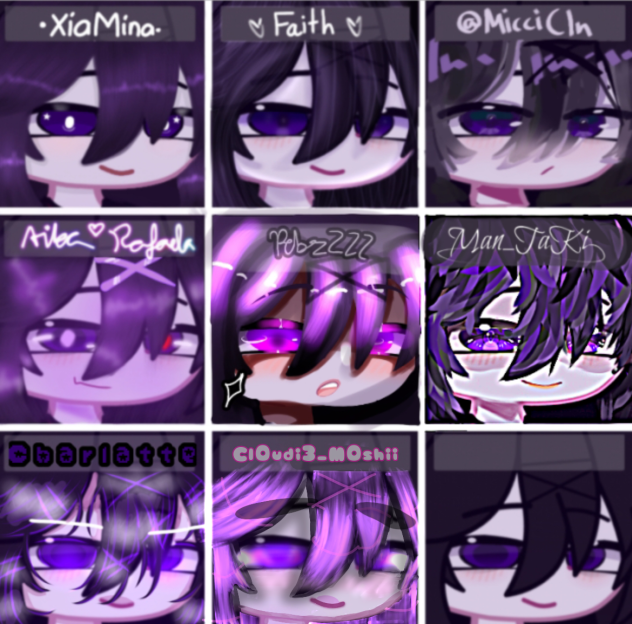 Purple Girl Gacha Collab - ibisPaint