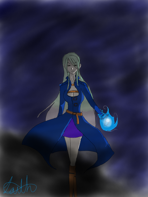 Blue Flames - ibisPaint