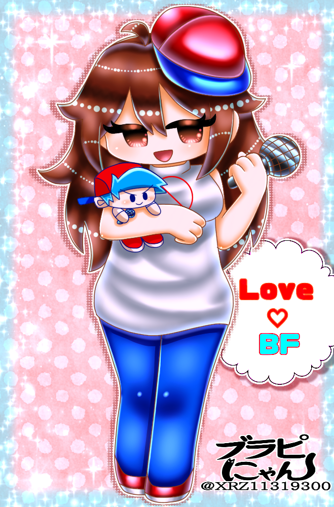 【FNF】BF🎤大好きGF👠【FridayNightFunkin】 - ibisPaint