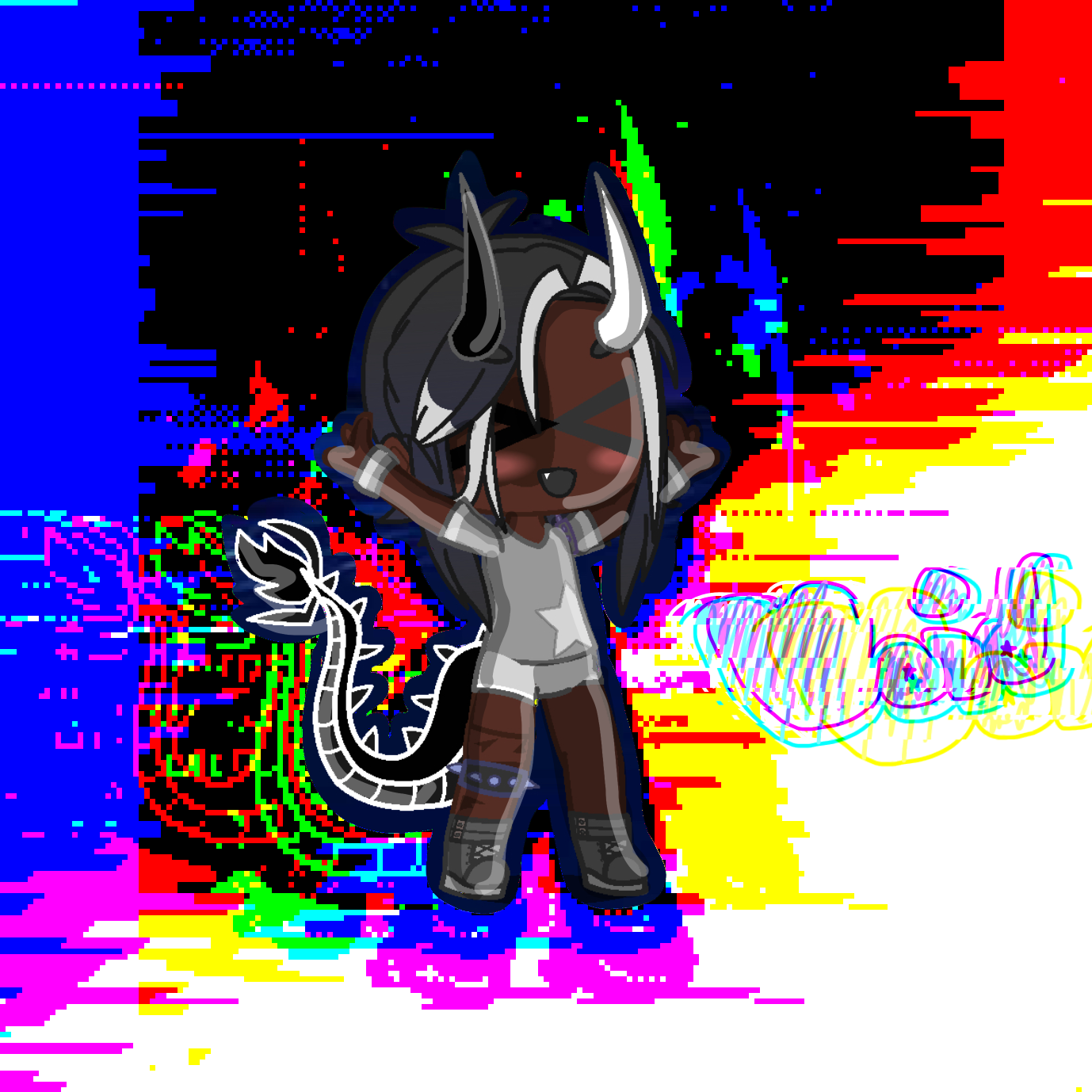 everything is glitched land for her😰 - ibisPaint