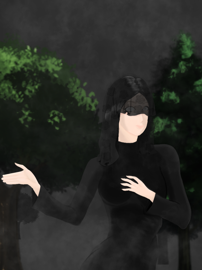 la dama de negro - ibisPaint