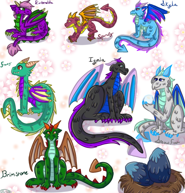 Dragon Doodles - ibisPaint