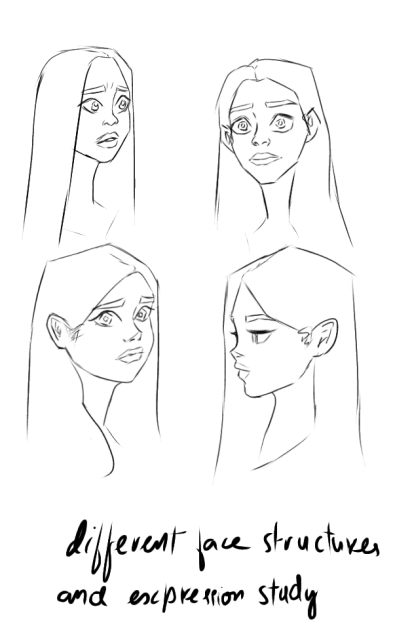face expression and structure tutorial - ibisPaint