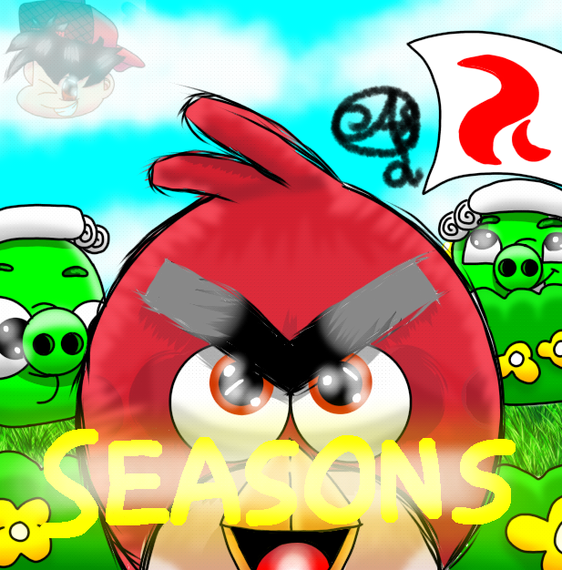 angry birds seasons - ibisPaint