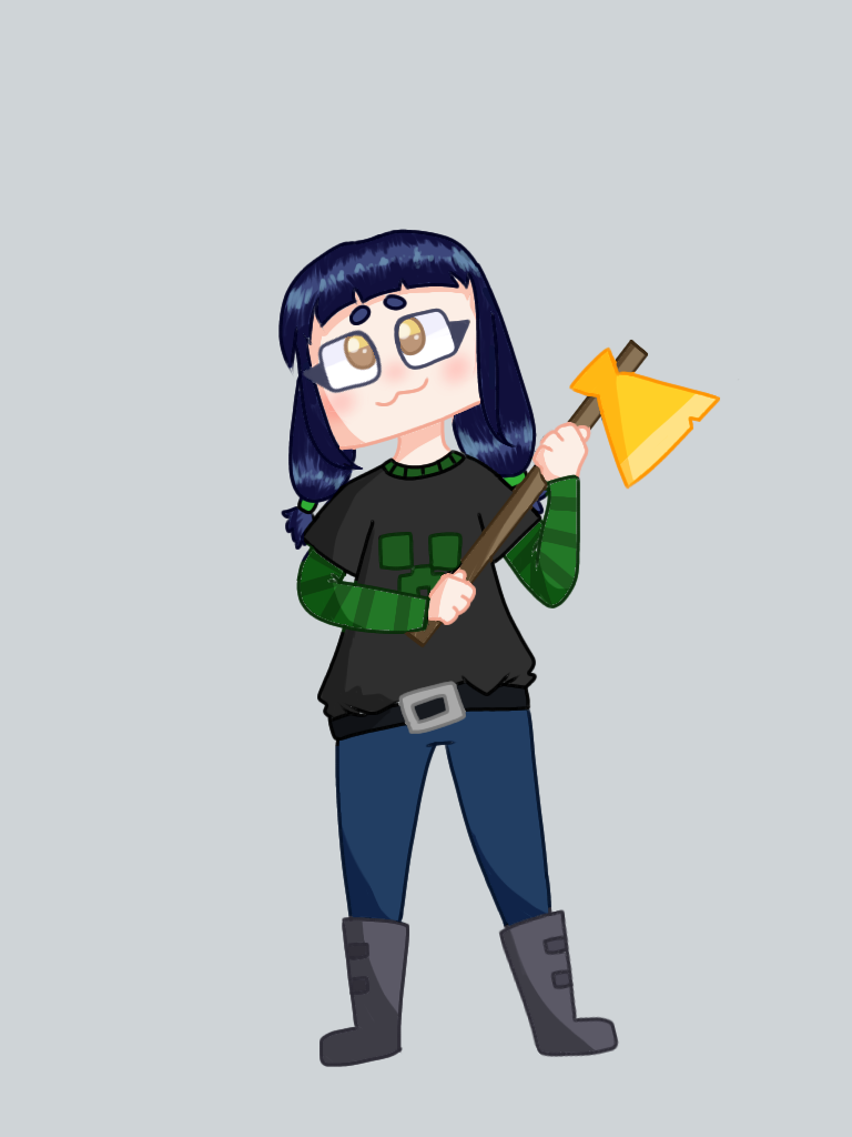 hydro, minecraft oc - ibisPaint