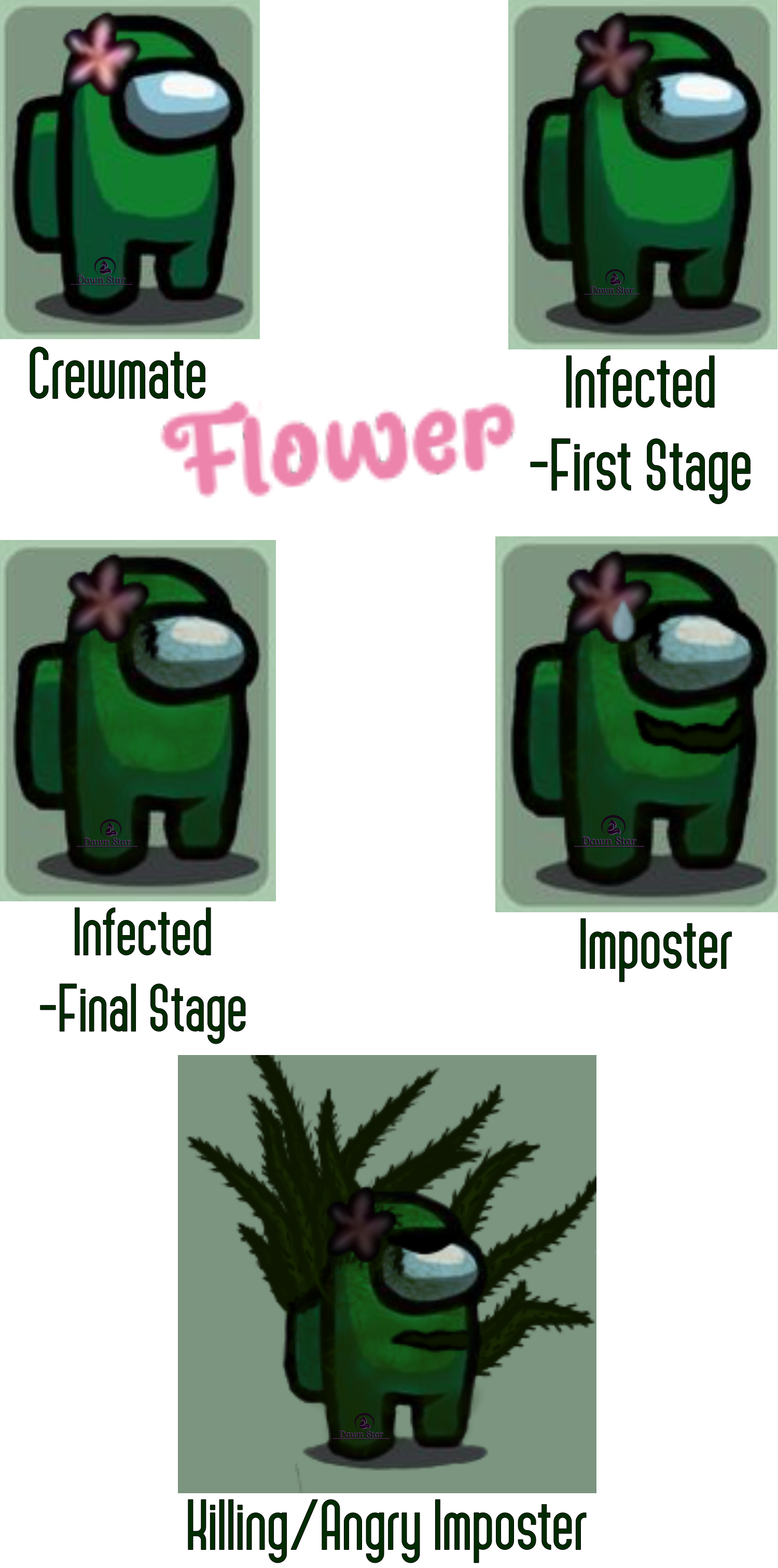 Flower Crewmate vs. Imposter - ibisPaint