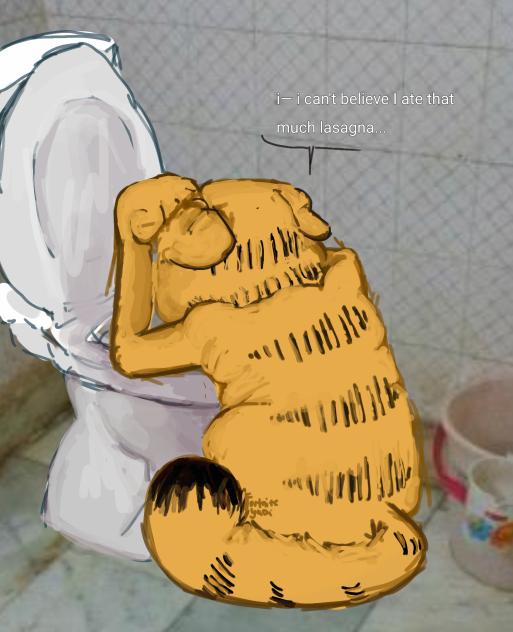bulimic garfield - ibisPaint