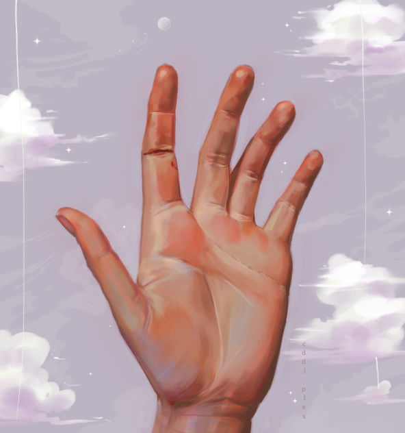 Hand in the clouds - ibisPaint