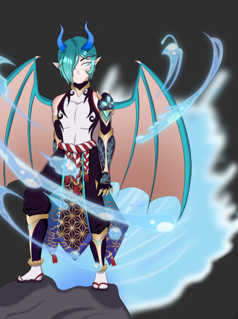 Luka (dragon warrior) - ibisPaint