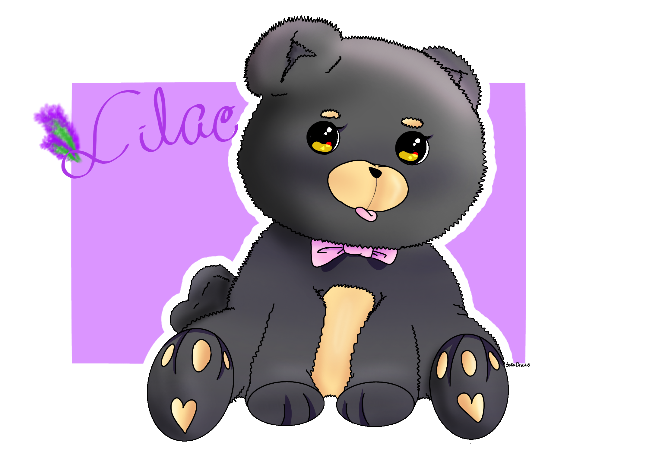 Lilac the black bear - ibisPaint