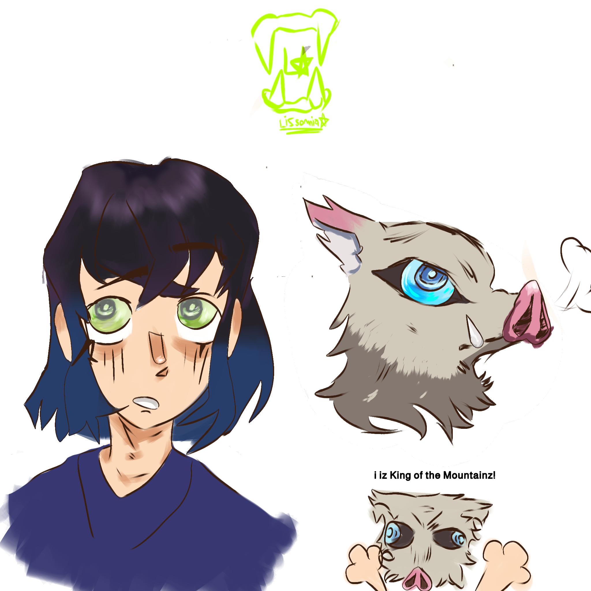 inosuke hashibira from demon slayer! - ibisPaint