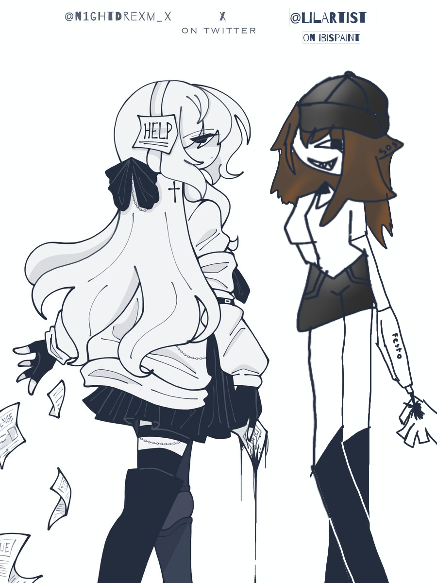 fake collab with stranger 🫡 - ibisPaint