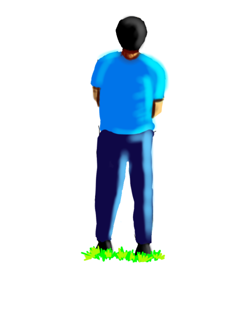 how to draw a man back side - ibisPaint