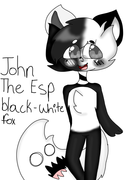 John the ESP black-white Fox - ibisPaint