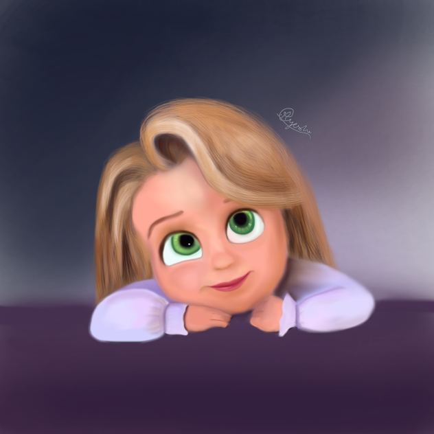 Baby Rapunzel. - ibisPaint