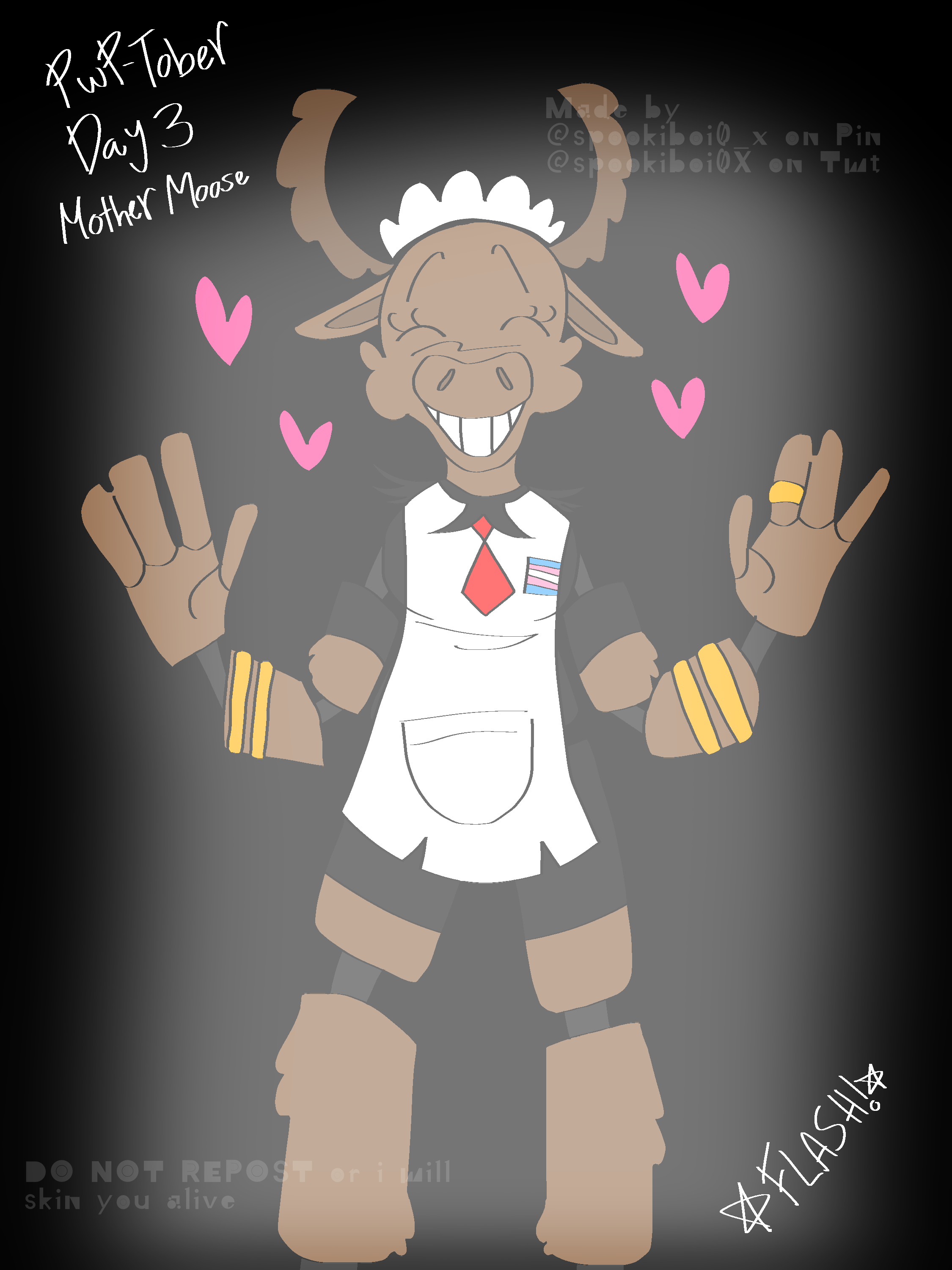 PWPTober Day 3 - Mother Moose - ibisPaint