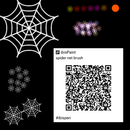 Brush qr code (Spider net) - ibisPaint