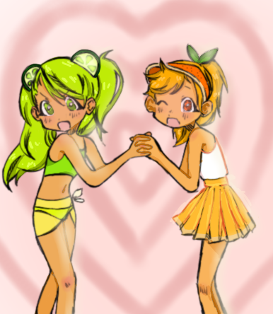 Lime cookie x orange cookie - ibisPaint