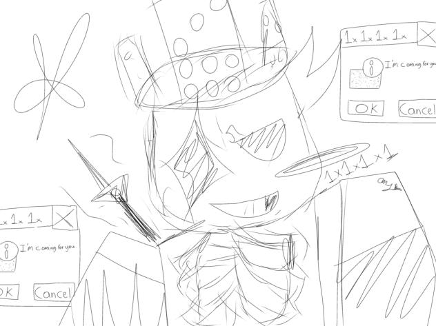 Roblox -1x1x1x1 Roblox Hacker Forsaken - ibisPaint