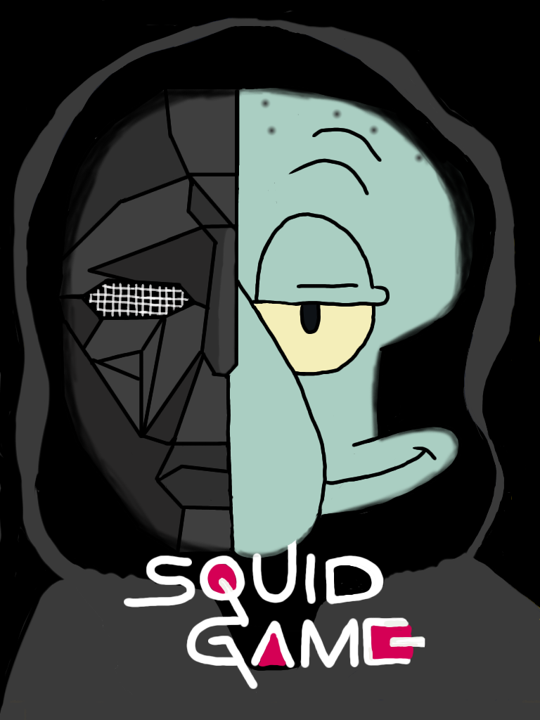 Squidward as Front Man in Squid Game2 - ibisPaint