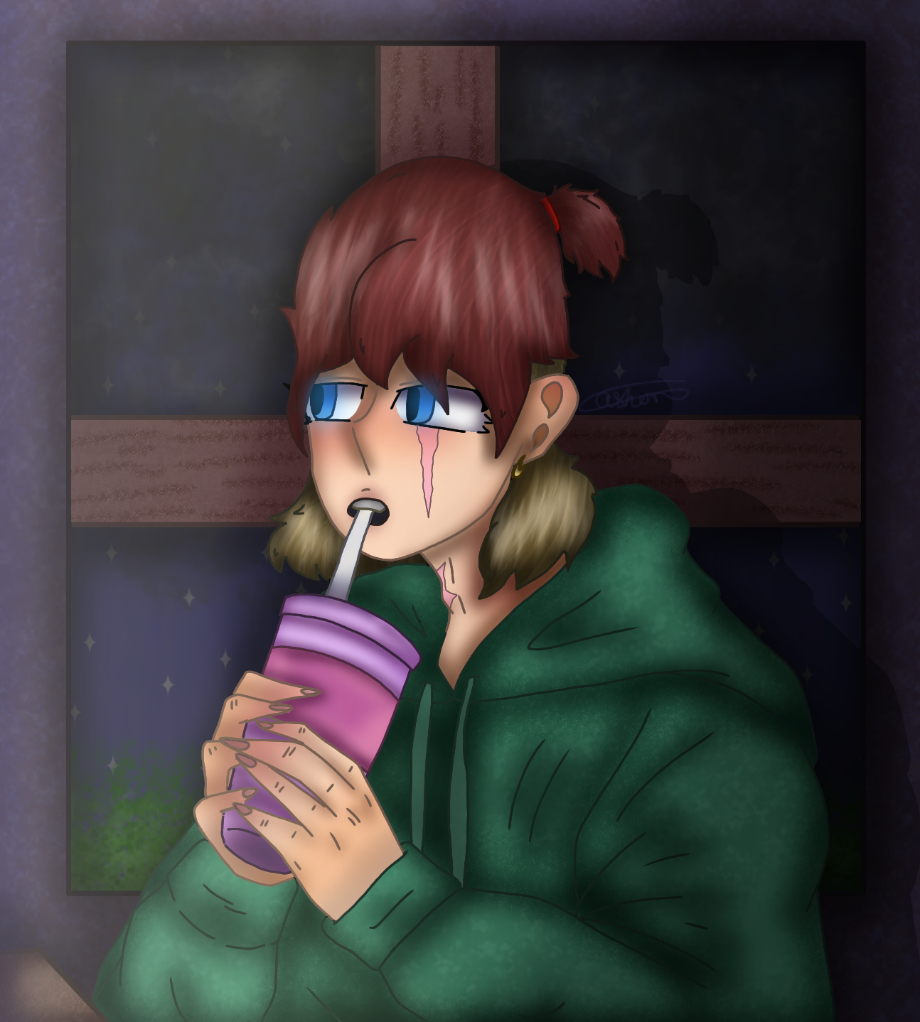 night time drink - ibisPaint