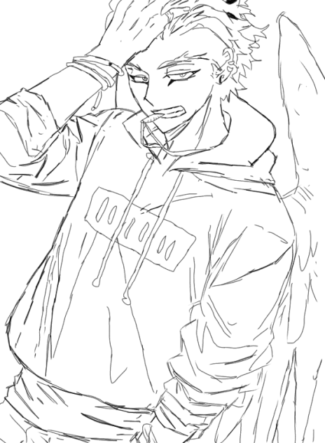 Hawks (my hero academia) - ibisPaint