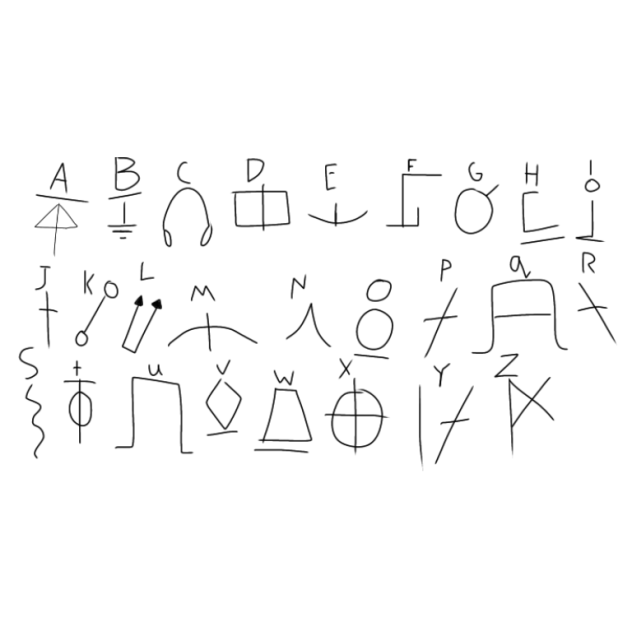 The entire endermen alphabet for you - ibisPaint