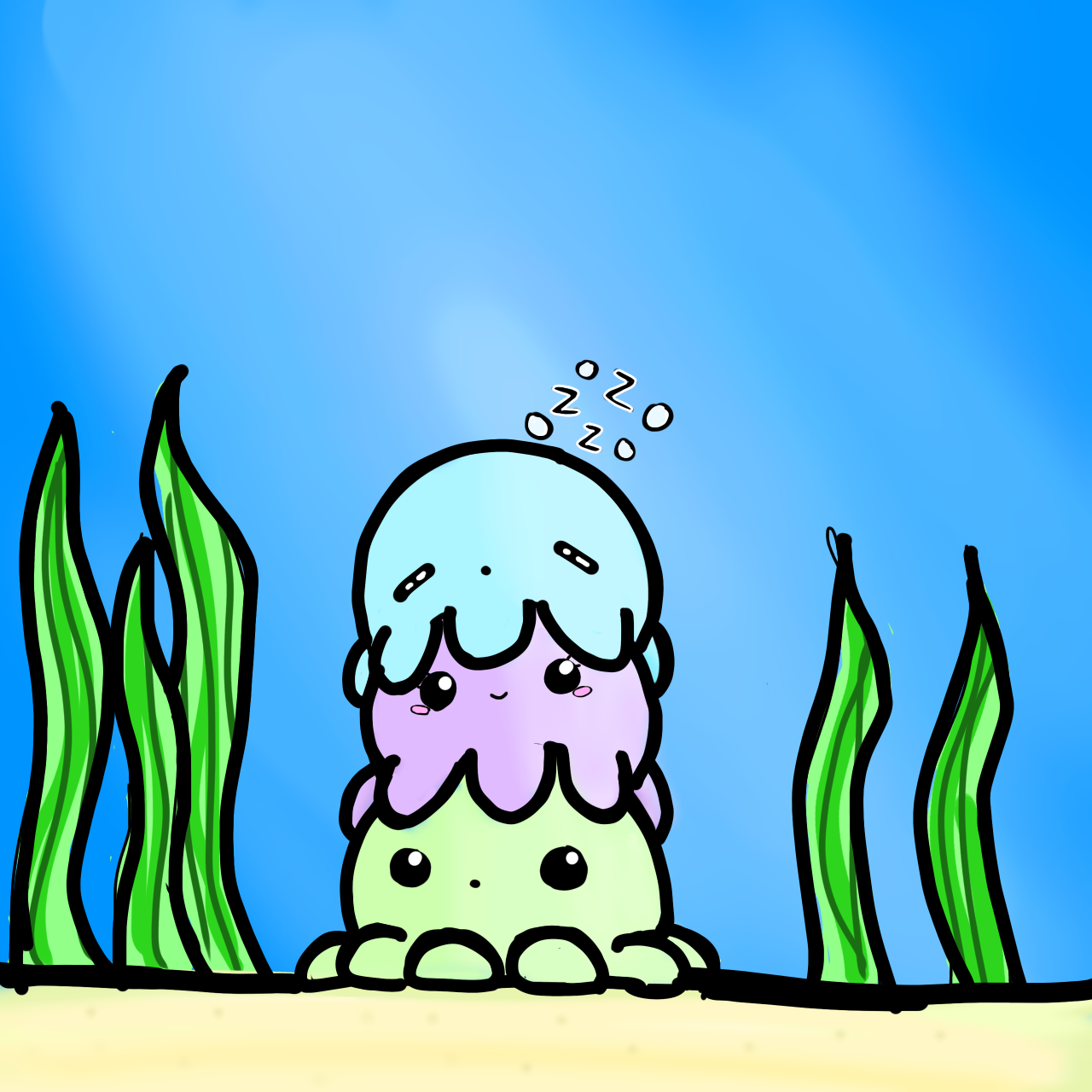 Octopus tower 🐙 - ibisPaint