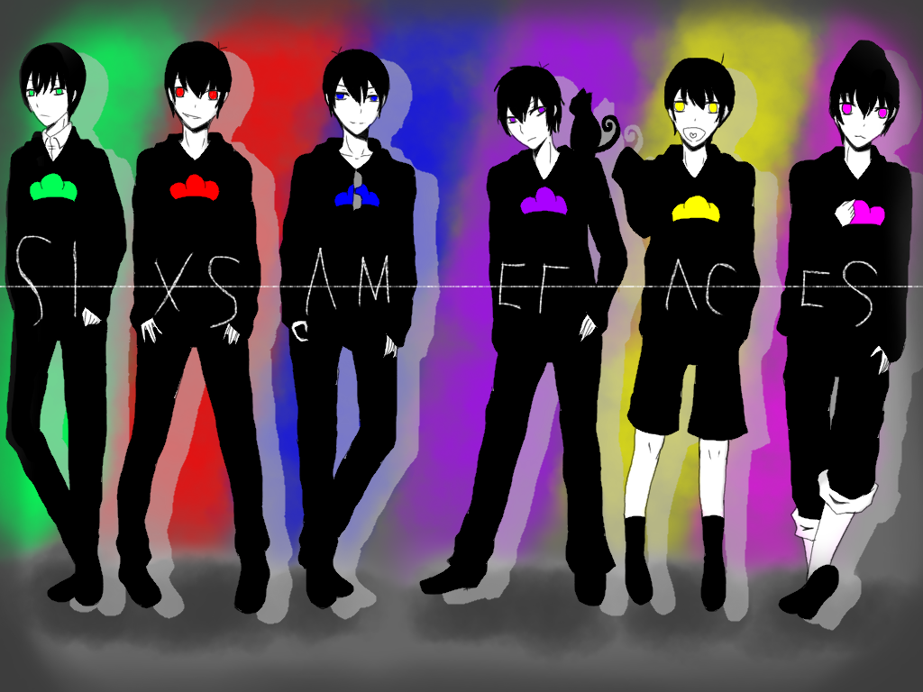 SIX SAME FACES - ibisPaint