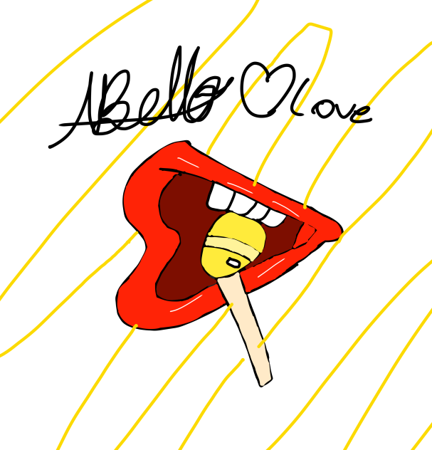 Lemon lips digital drawing - ibisPaint