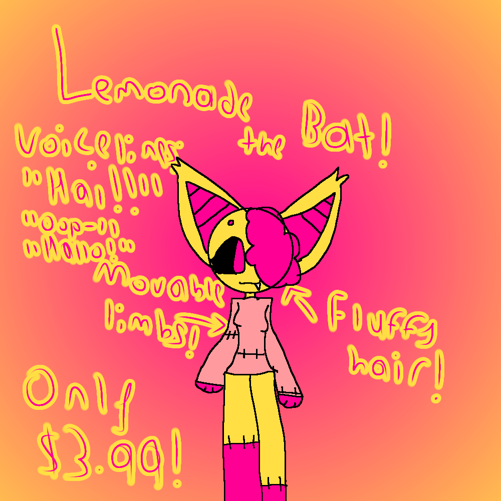 lemonade the bat plush - ibisPaint